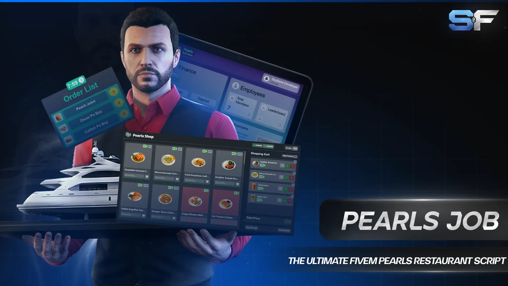 FiveM Pearls Job – Seafood Restaurant Script for QBCore, ESX & Qbox ...
